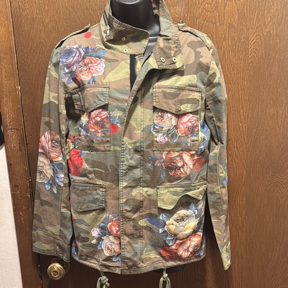 Jealous Tomato | Jackets & Coats | Jealous Tomato Floral Utility Jacket ...